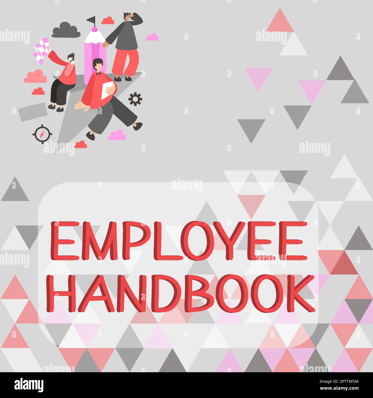 Handwriting text Employee Handbook, Business concept Document that ...