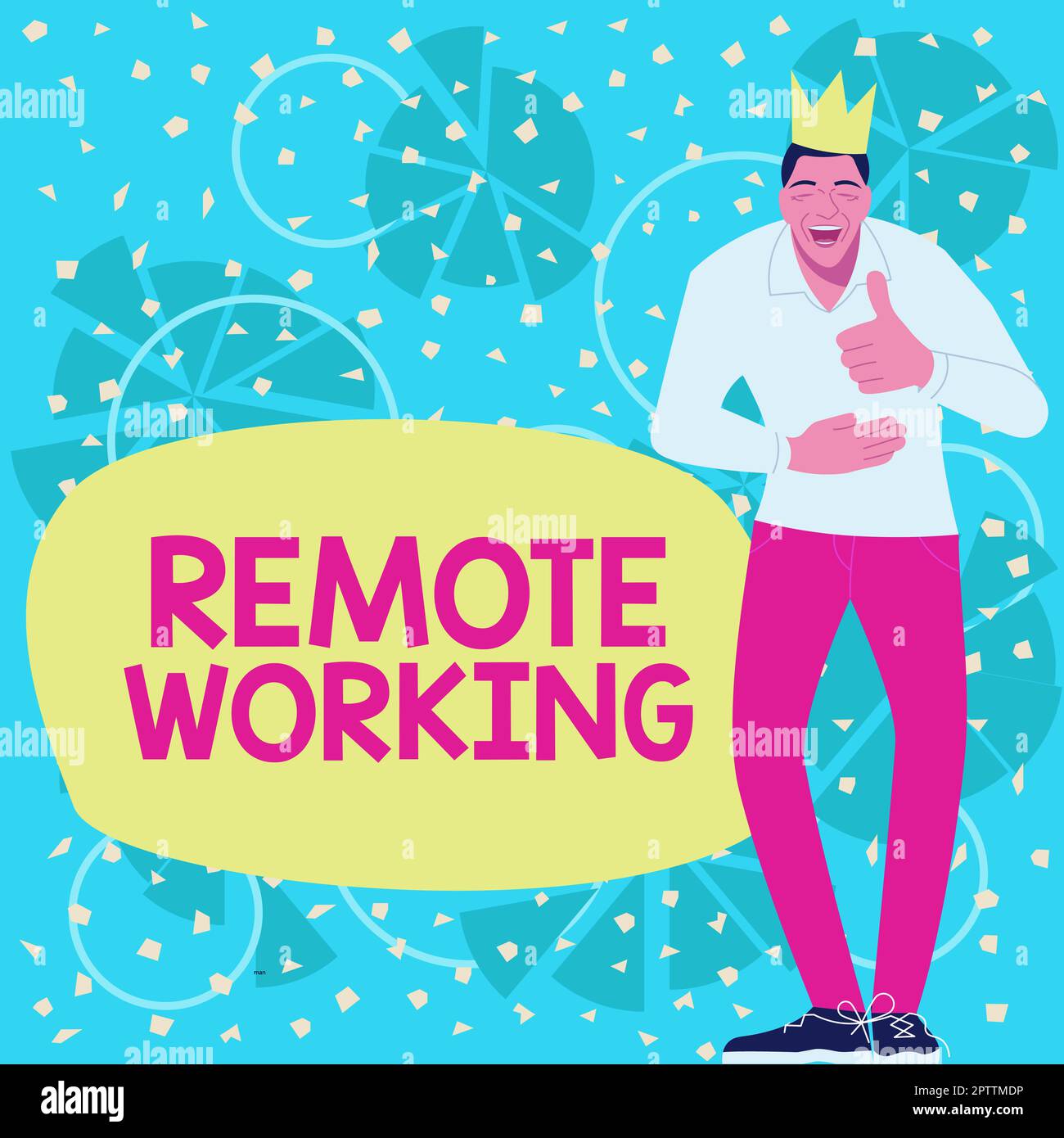 Inspiration showing sign Remote Working, Word for situation in which an ...