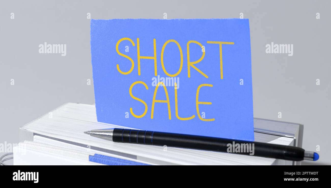 Inspiration showing sign Short Sale, Concept meaning Home that is ...