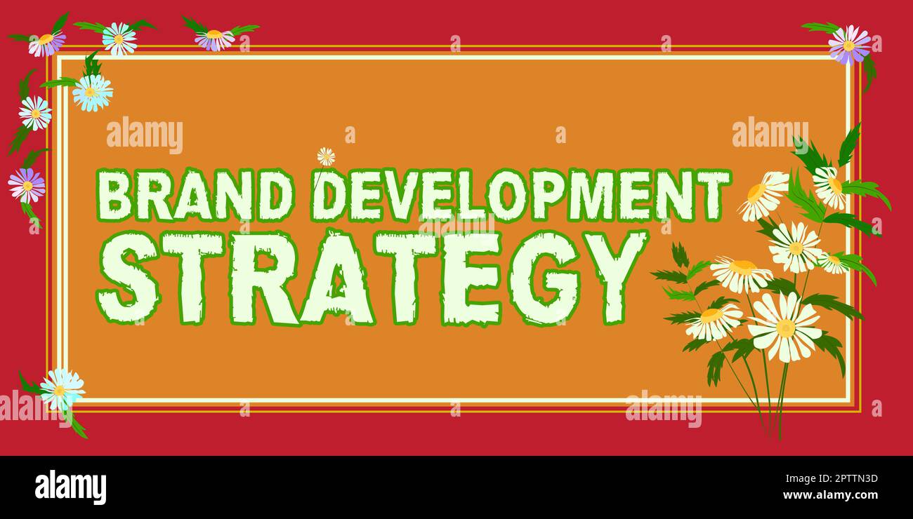 Hand writing sign Brand Development Strategy, Internet Concept Defining ...