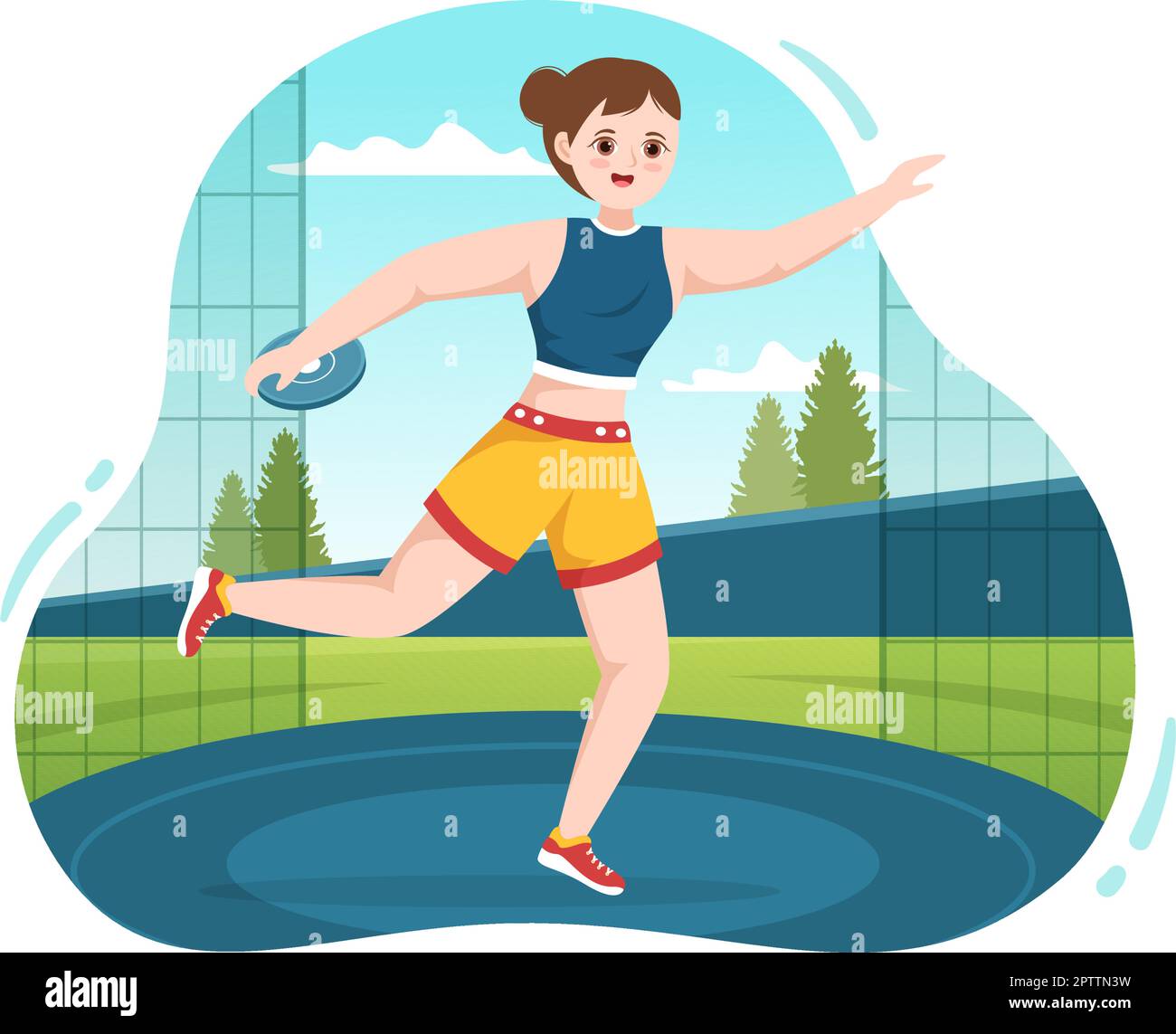 Discus Throw Cartoon Images at Sammy Parra blog