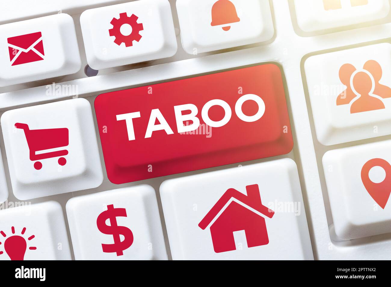 Writing displaying text Taboo, Business idea a social or religious ...