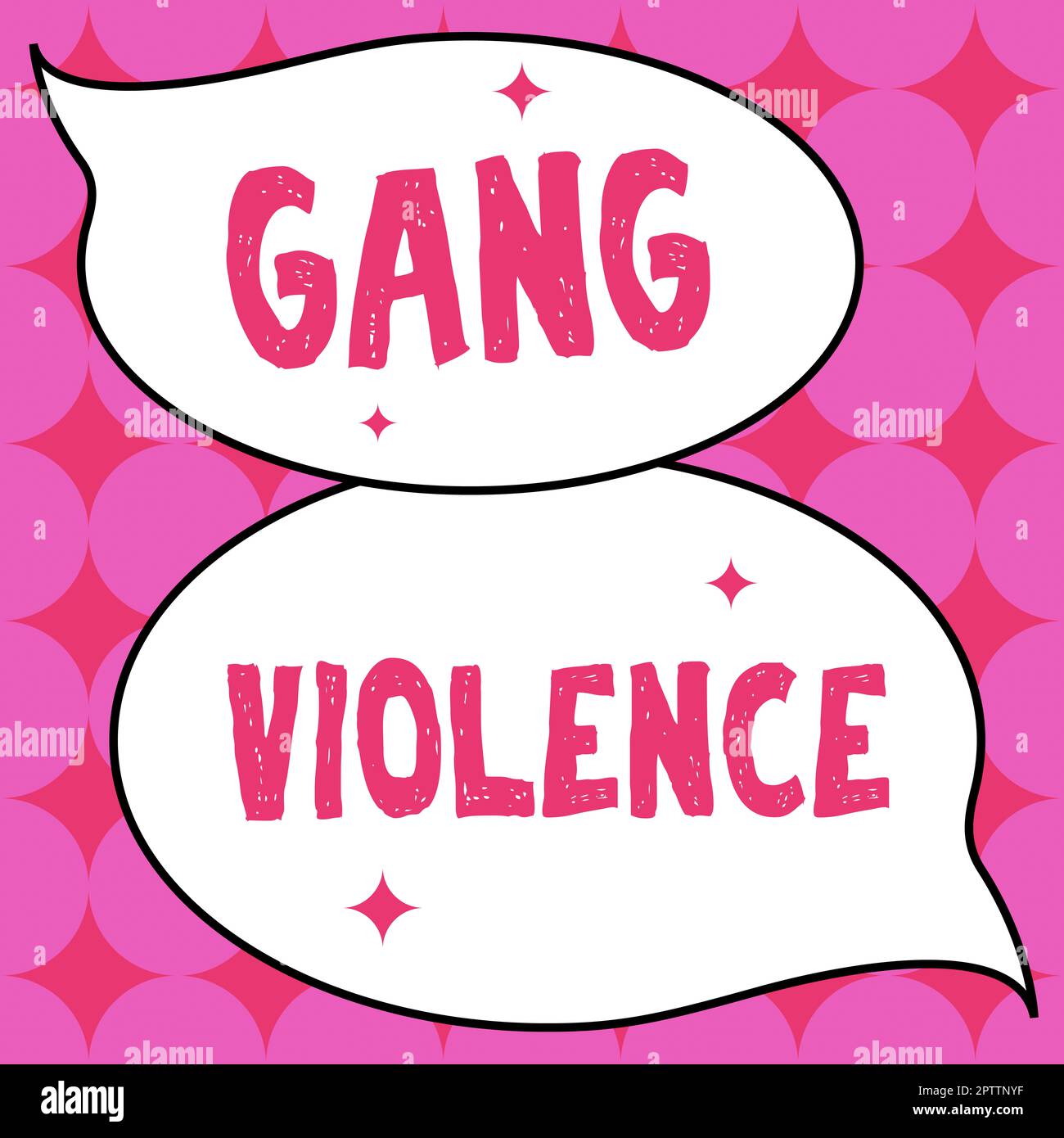 Hand writing sign Gang Violence, Business concept infringement of the ...