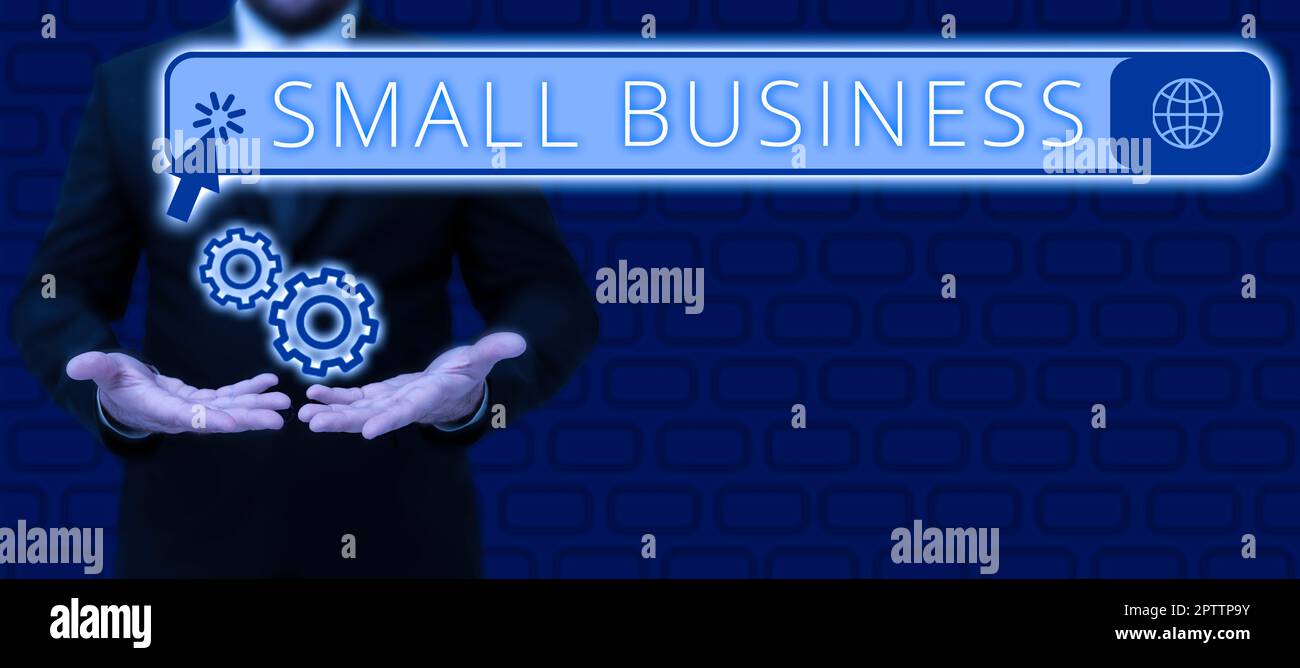 Hand writing sign Small Business, Business concept an individualowned ...