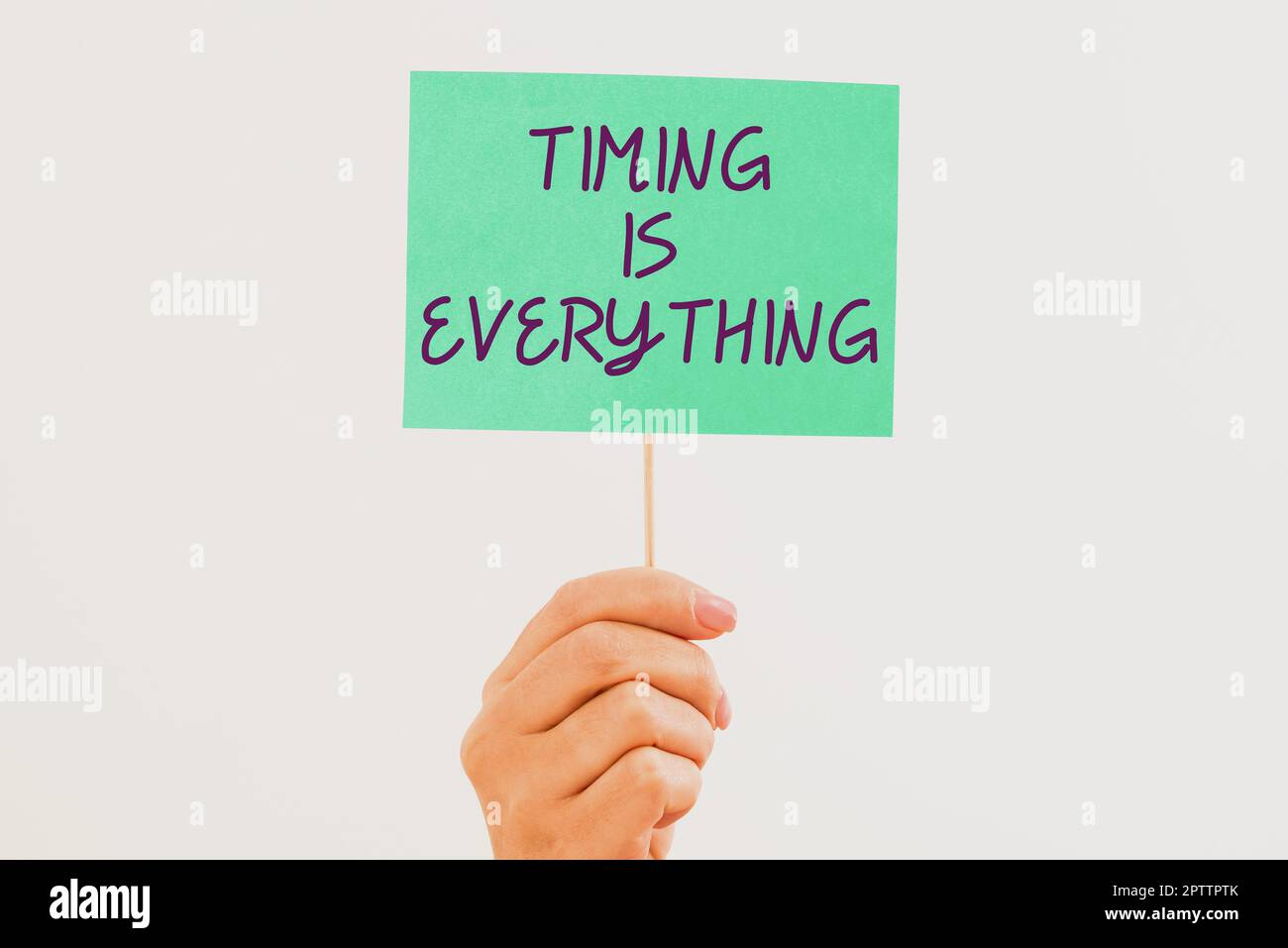 Conceptual display Timing Is Everything, Business idea Do it now be ...