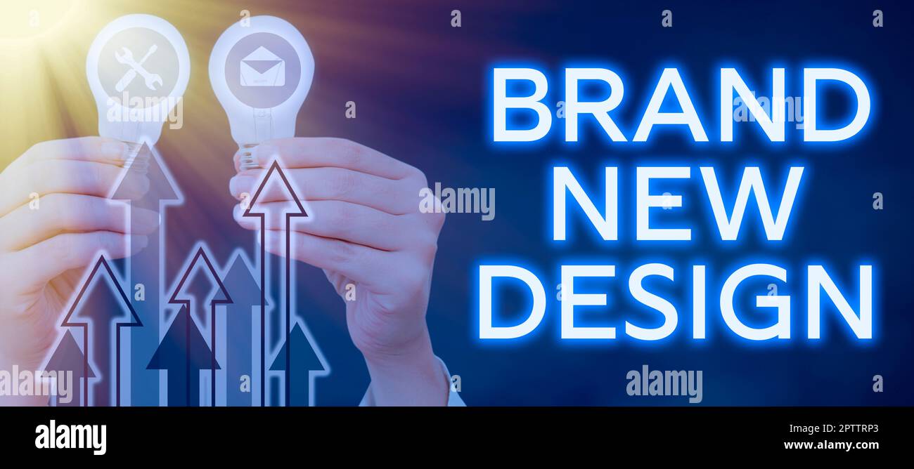 Handwriting text Brand New Design, Concept meaning Brainstorming About Branding Strategy and ...