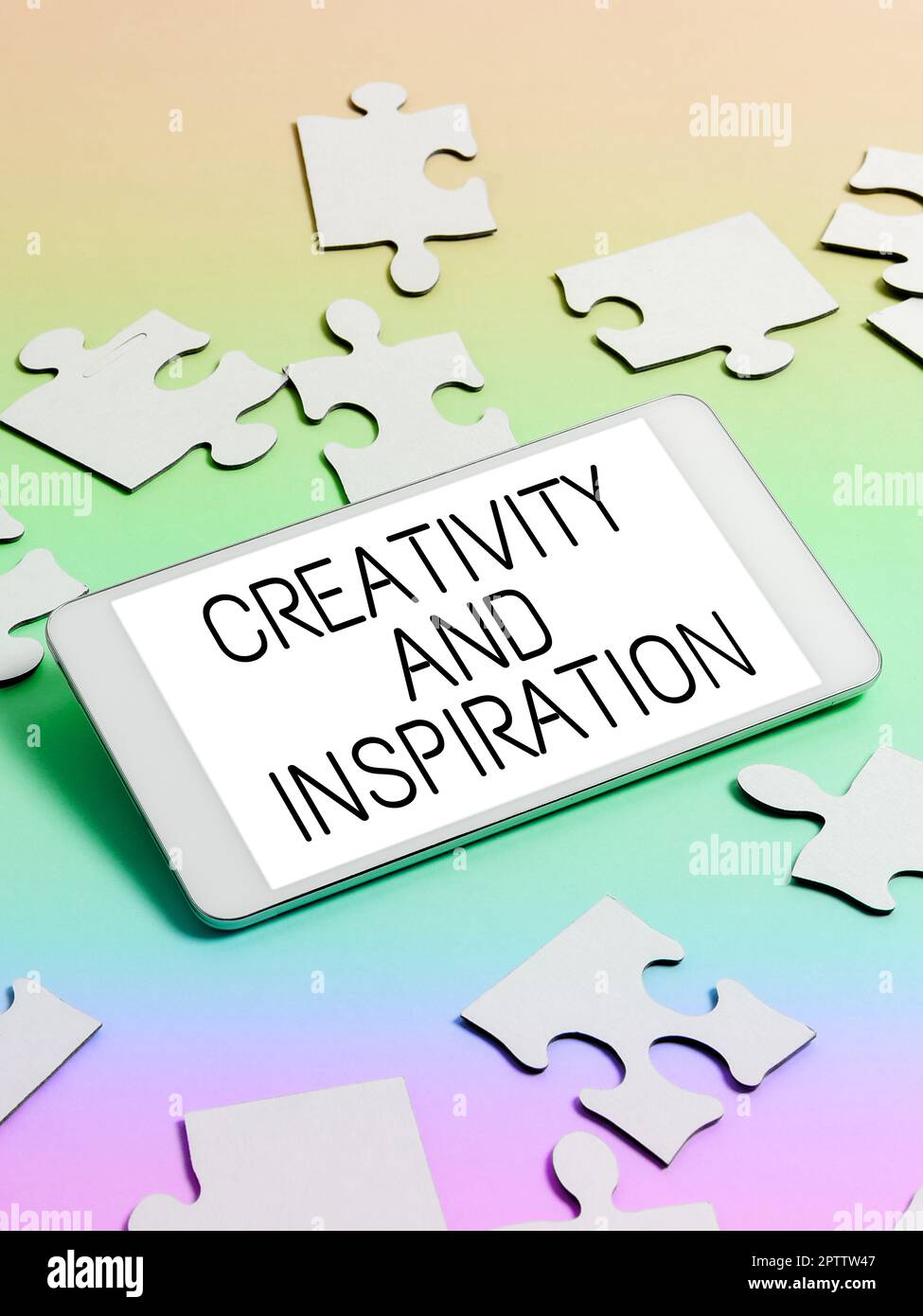 Hand writing sign Creativity And Inspiration, Business overview the ...