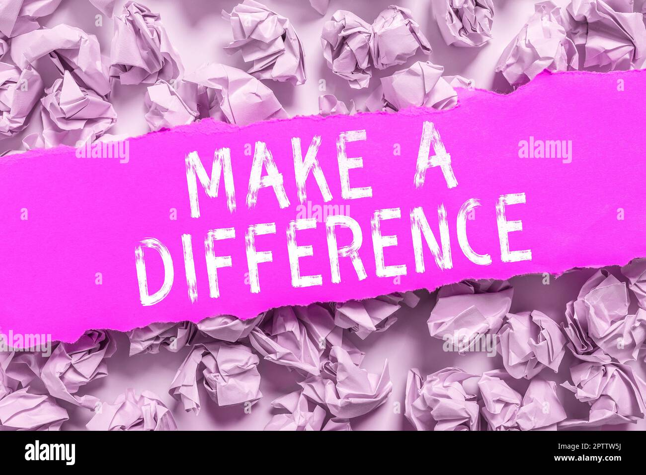 Handwriting text Make A Difference, Word for Personal development and ...