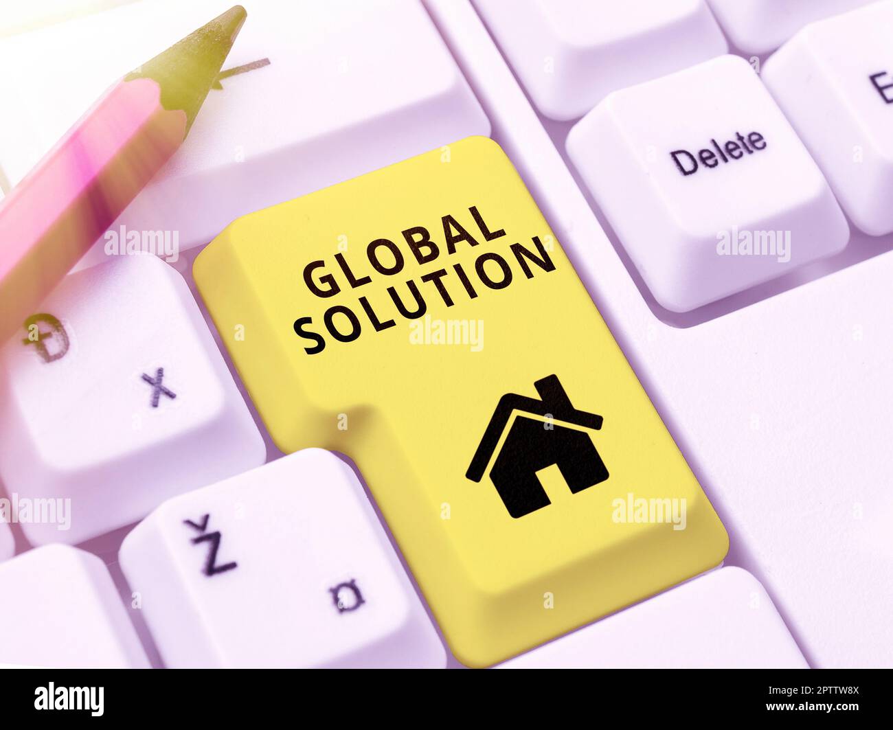 Text caption presenting Global Solution, Word for prototypes that may ...