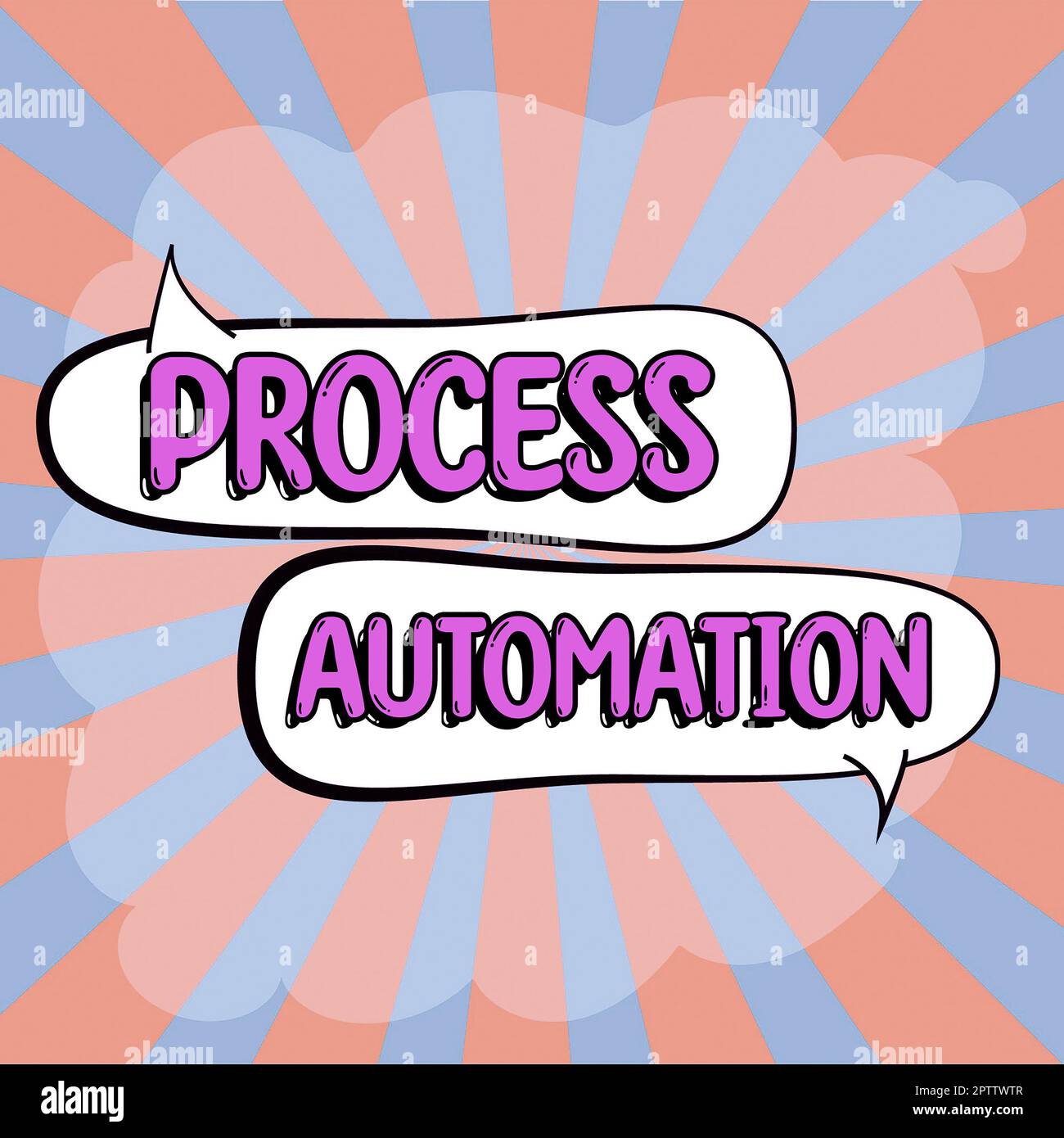 Text showing inspiration Process Automation, Word Written on the use of technology to automate ...