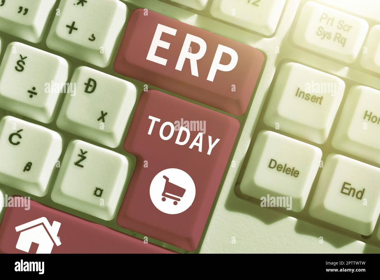 Hand writing sign Erp, Word Written on enterprise resource planning ...