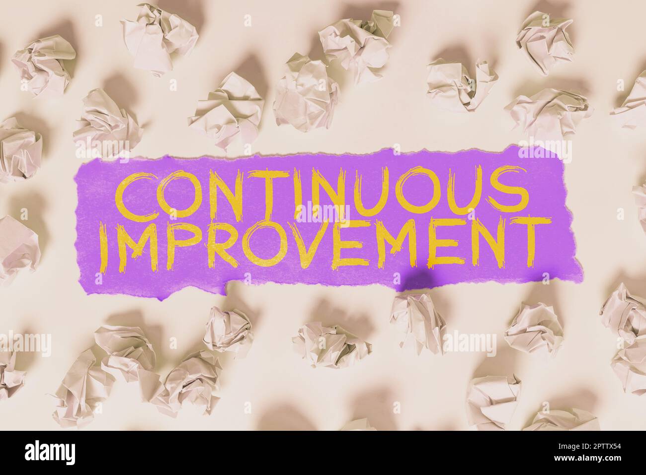 Conceptual caption Continuous Improvement, Business approach making ...