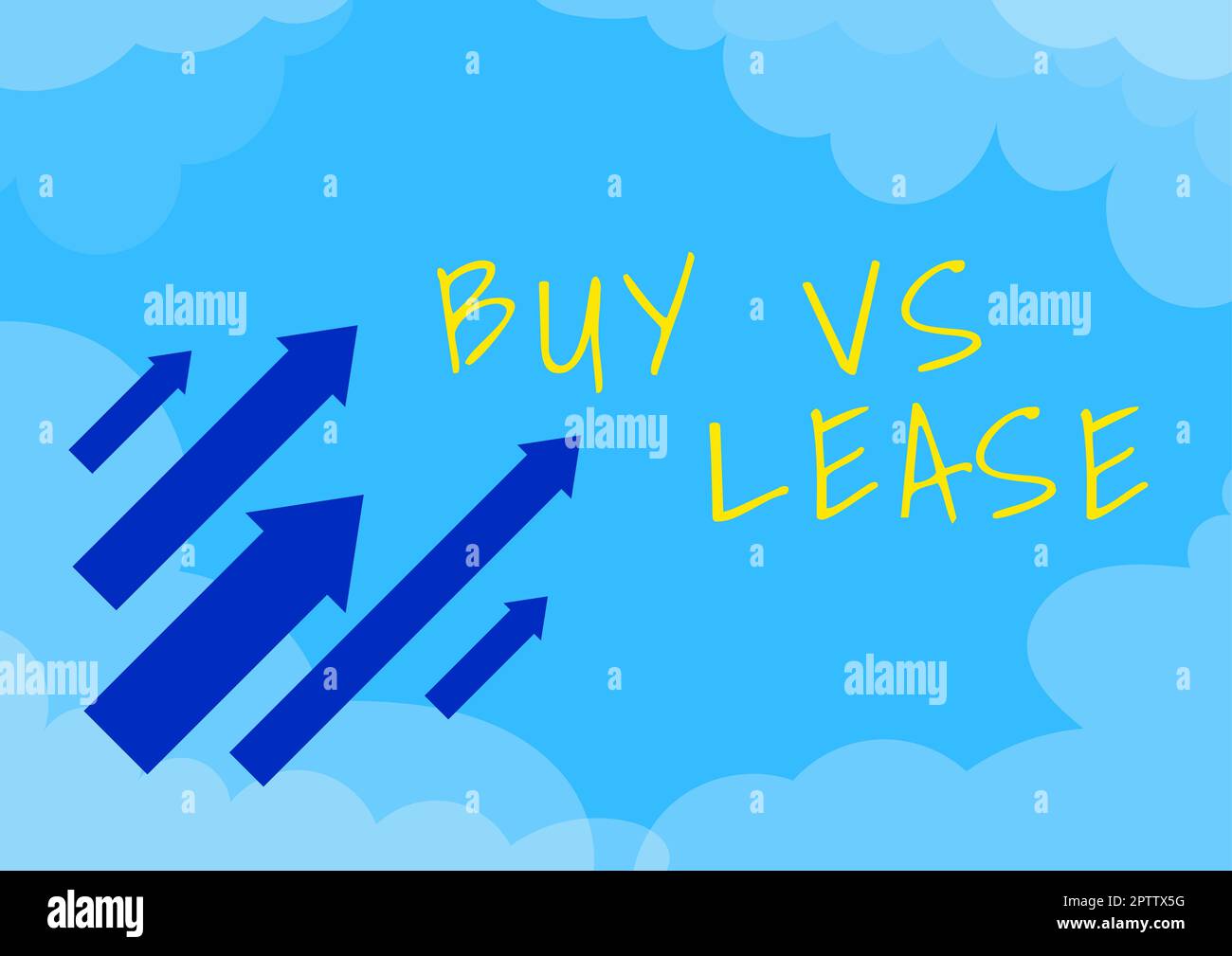 Conceptual display Buy Vs Lease, Business approach Own something versus ...