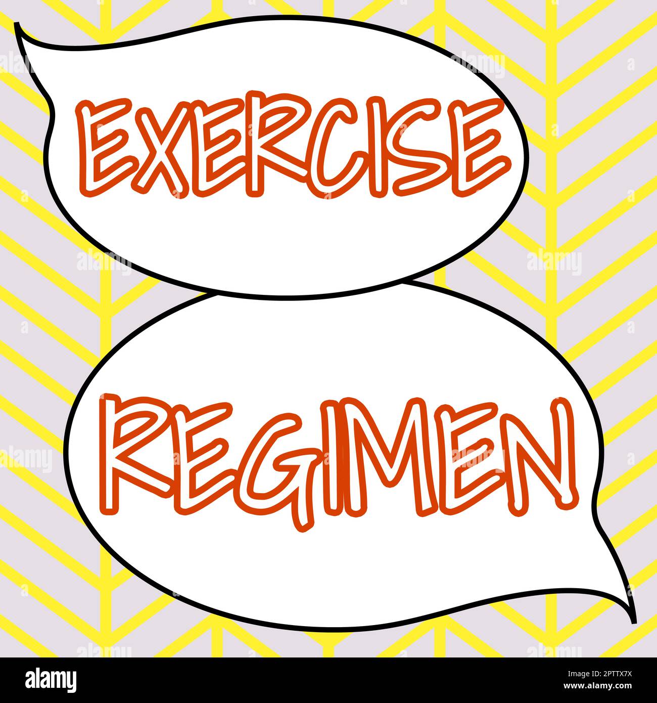 Text caption presenting Exercise Regimen, Conceptual photo move body ...