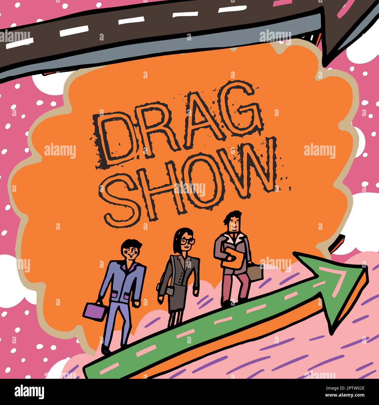 Writing displaying text Drag Show, Business showcase competitive event ...