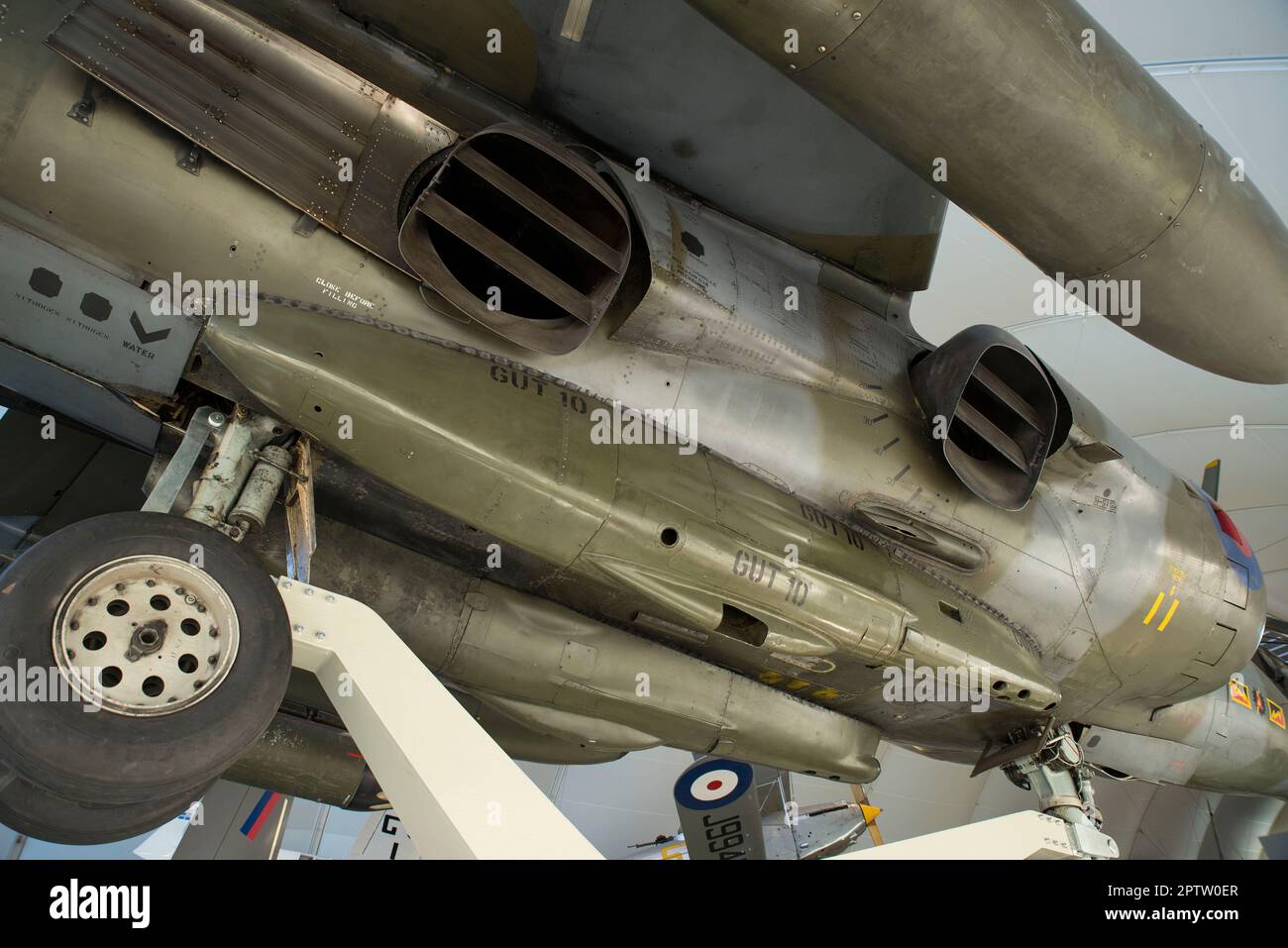 Vectored thrust exhausts on a Hawker Siddeley Harrier GR3 Stock Photo ...