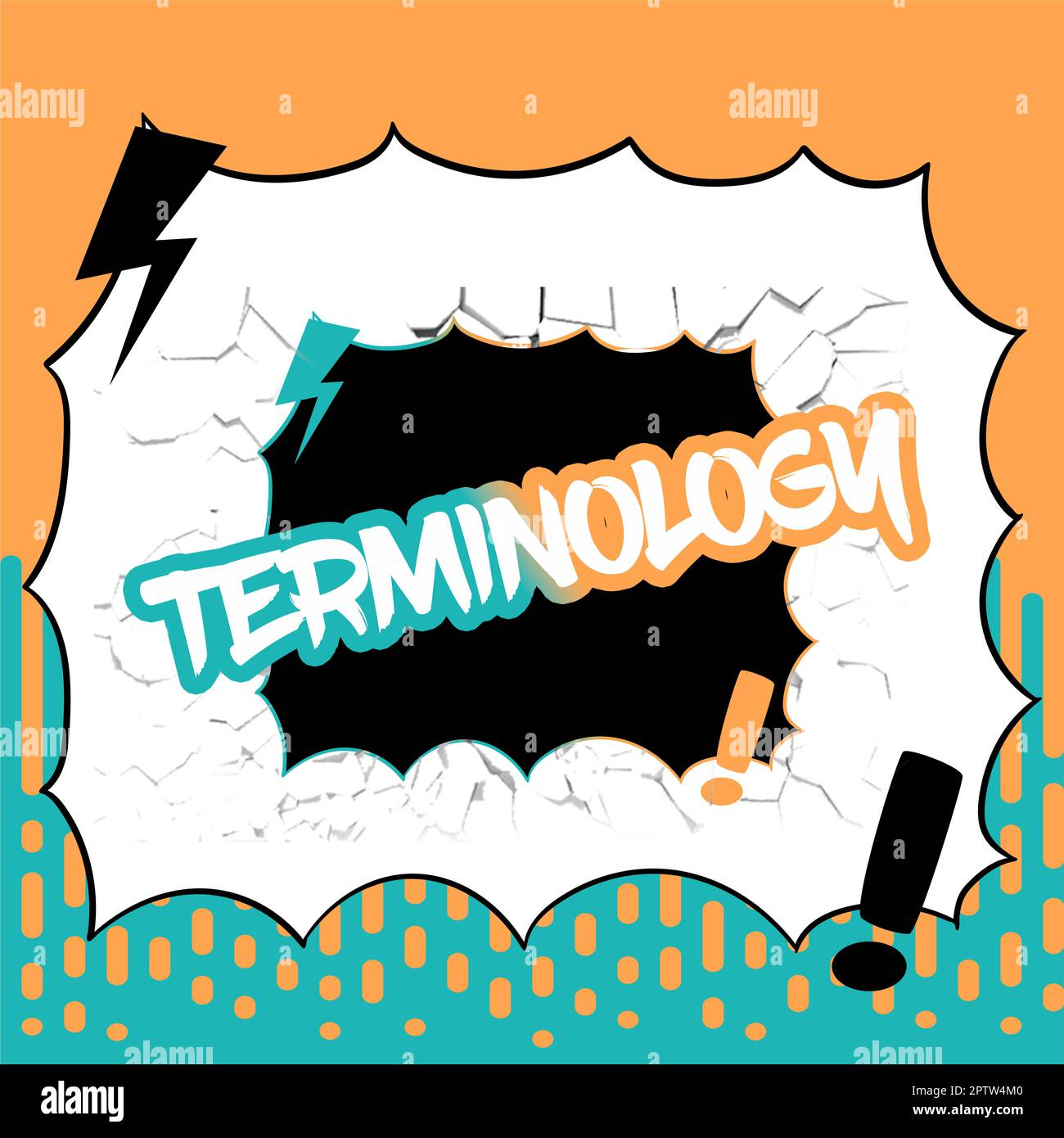 Text caption presenting Terminology, Business concept Terms used with ...