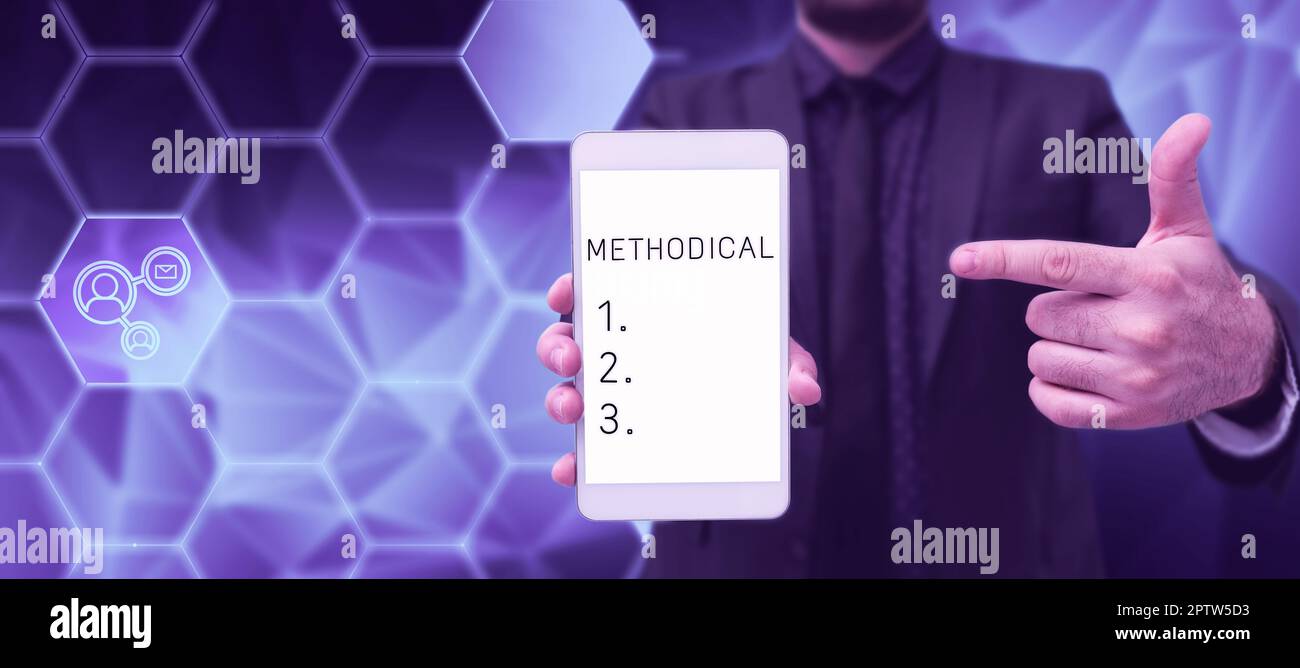 Text caption presenting Methodical, Business concept System of Methods ... Text caption presenting Methodical, Business concept System of Methods ...