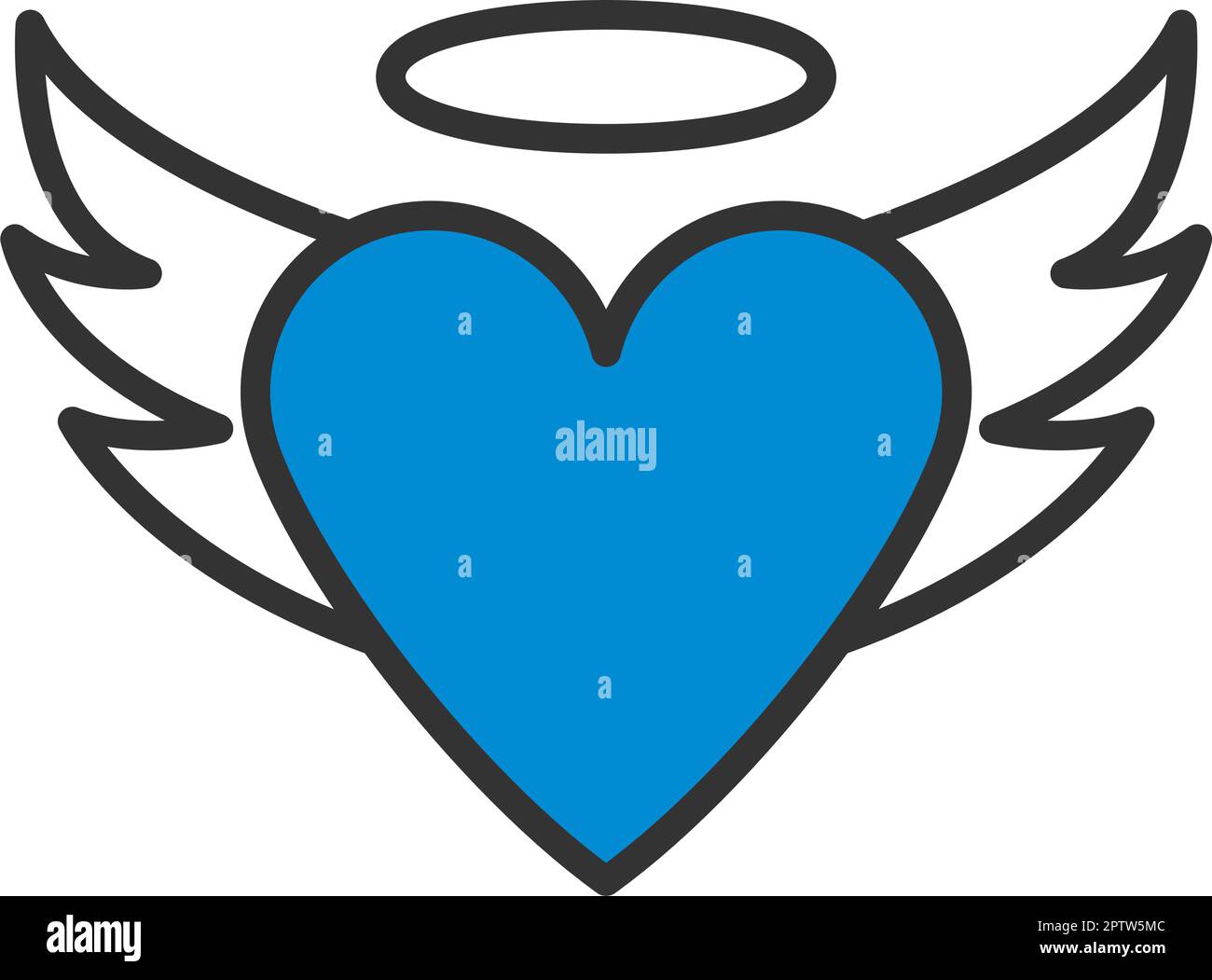 Hearts With Wings And Halo