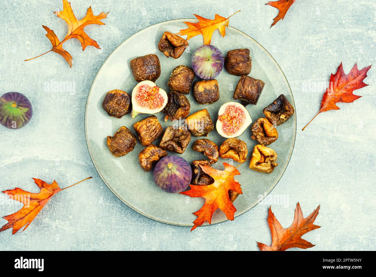 Fig tree fruits, dried figs. Dried fruit Stock Photo - Alamy