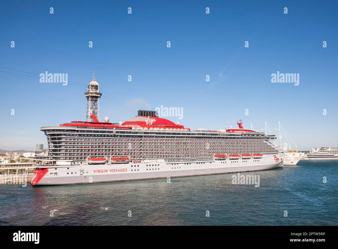 Mediterranean, GNV ferry from Genoa to Tangier, View of the port of ...