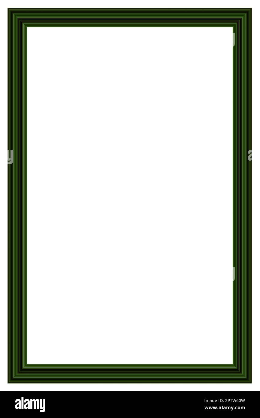 Vertical frame for photo and design with aspect ratio 2 to 3 on a white ...