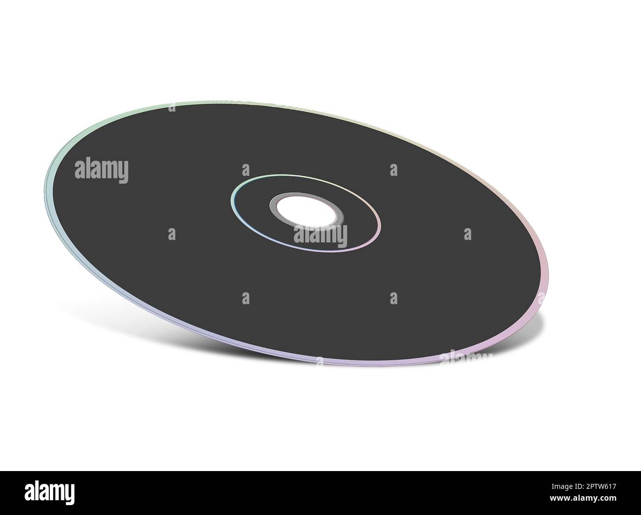 CD or DVD blank template black for presentation layouts and design. 3D ...
