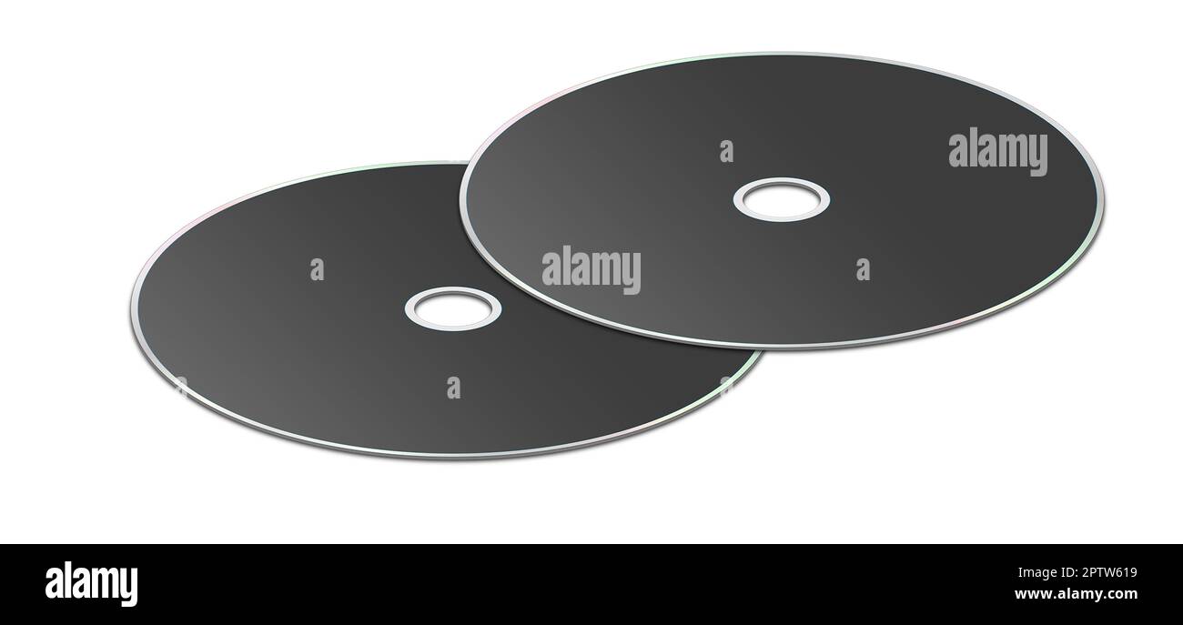CD or DVD blank template black for presentation layouts and design. 3D ...