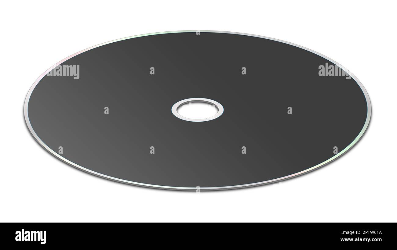 CD or DVD blank template black for presentation layouts and design. 3D ...