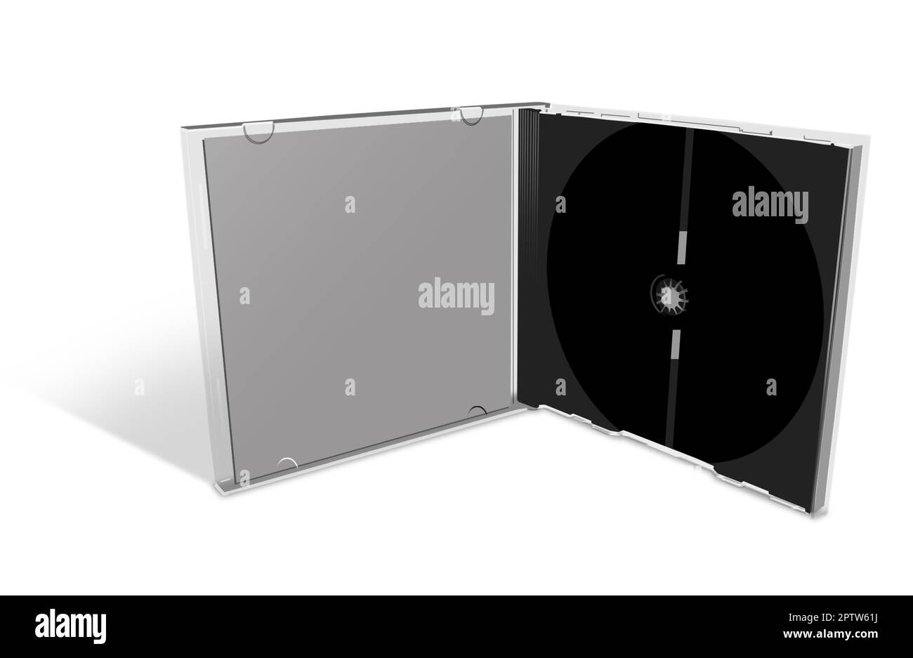 CD or DVD blank template grey for presentation layouts and design. 3D ...