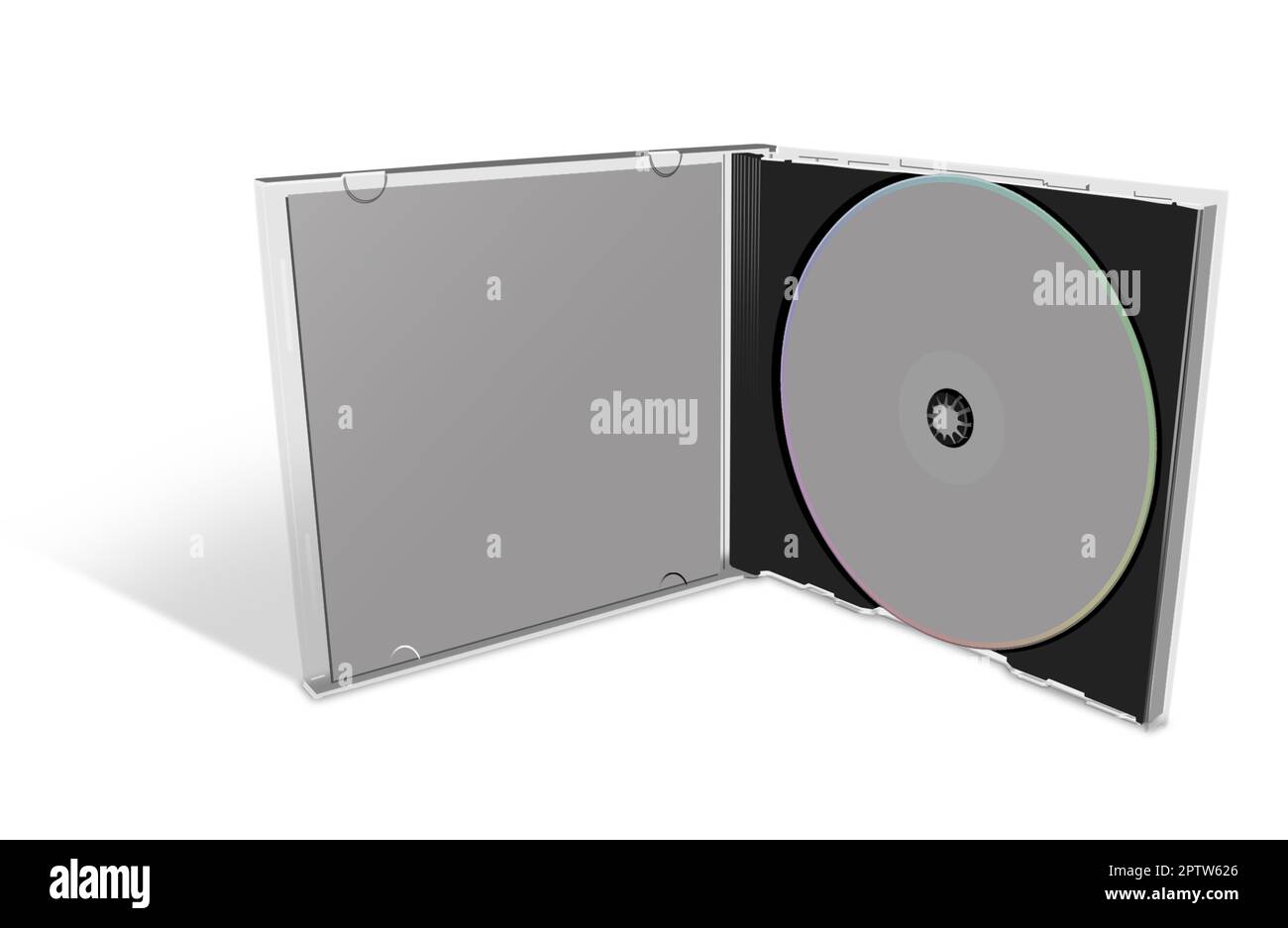 CD or DVD blank template grey for presentation layouts and design. 3D ...