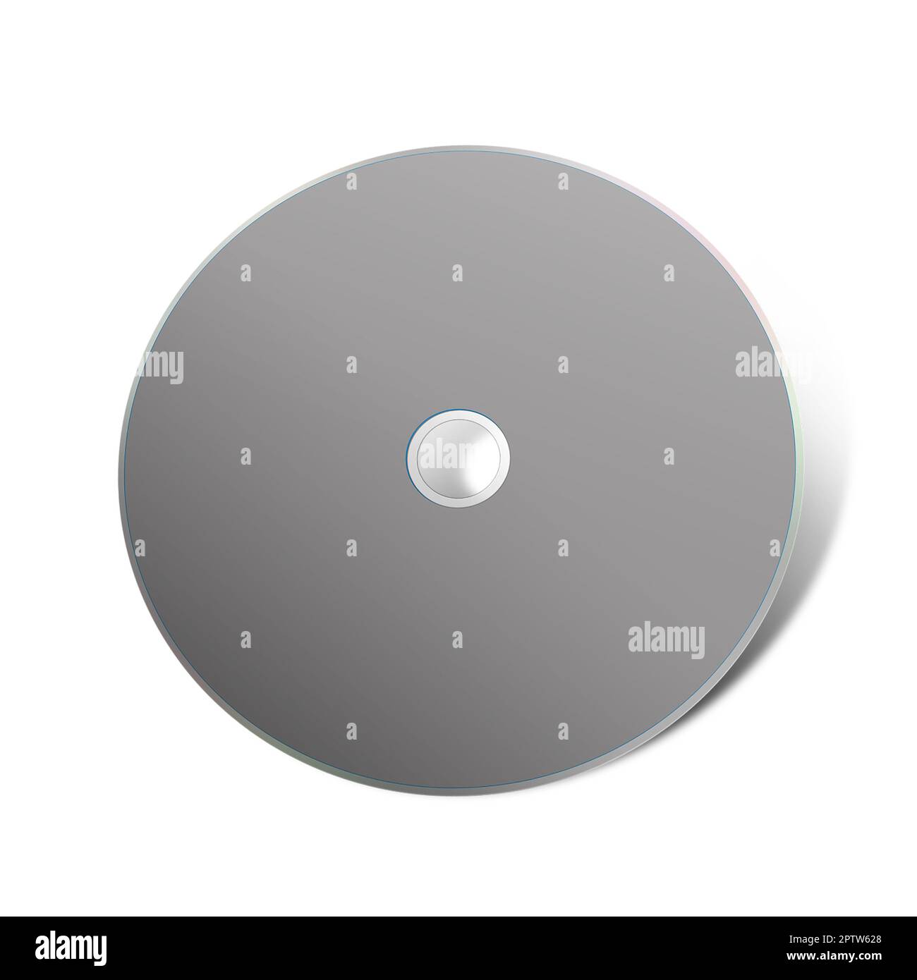 CD or DVD blank template grey for presentation layouts and design. 3D ...