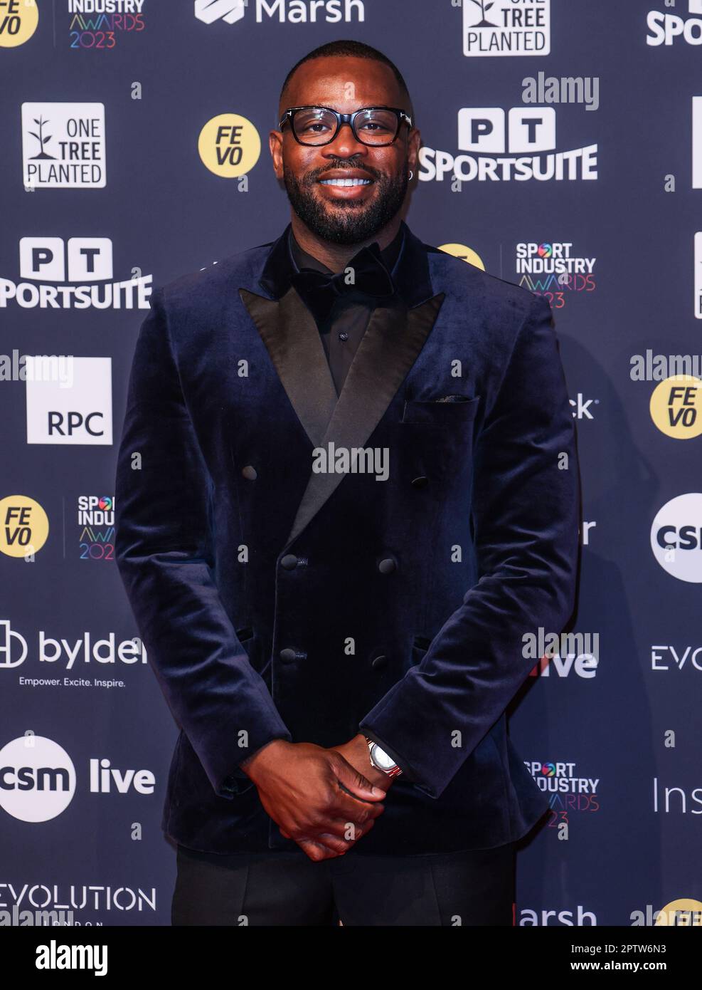 London, UK. 27th Apr, 2023. Ugo Monye seen attending the Sport Industry ...