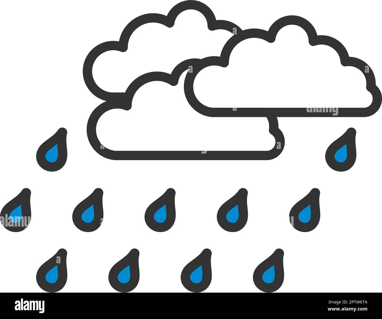 Wind and rainfall Stock Vector Images - Alamy