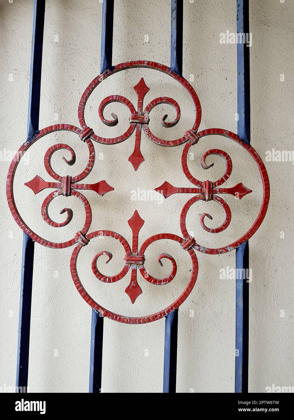 Detail of ornate iron work in the Cotswolds, UK Stock Photo - Alamy