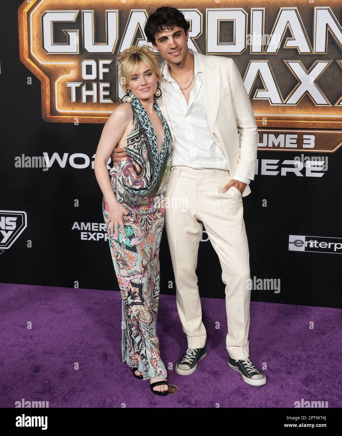 Los Angeles, USA. 27th Apr, 2023. (L-R) Meg Donnelly and Drake Rodger ...