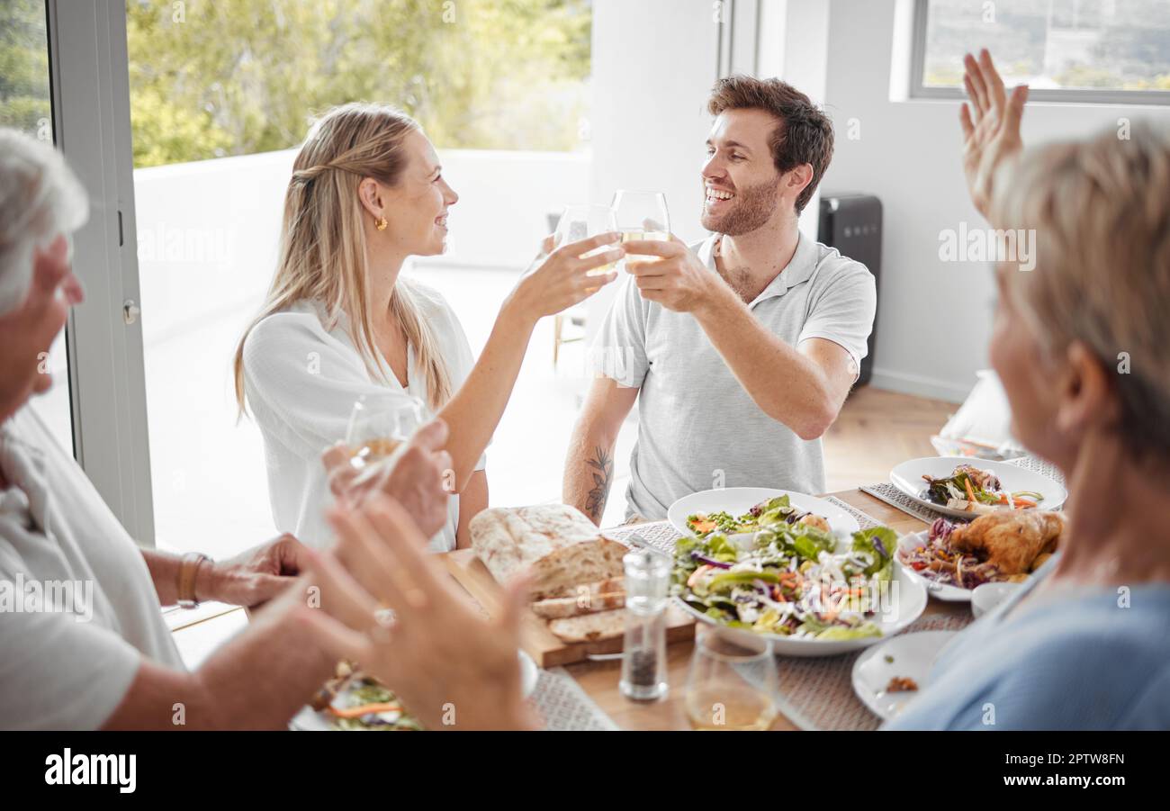 Excited about meal couple hi-res stock photography and images - Alamy