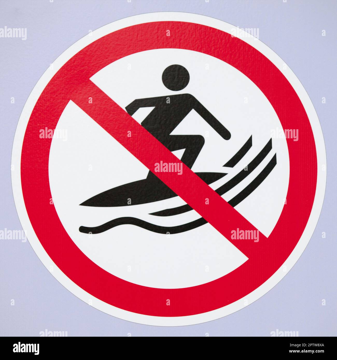 No surfing sign hi-res stock photography and images - Alamy
