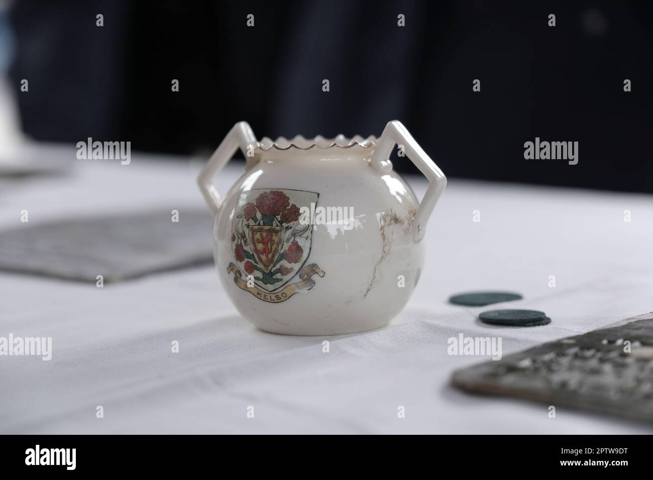 Kelso, UK. 28th Apr, 2023. Opening of the time capsule, that was buried ...