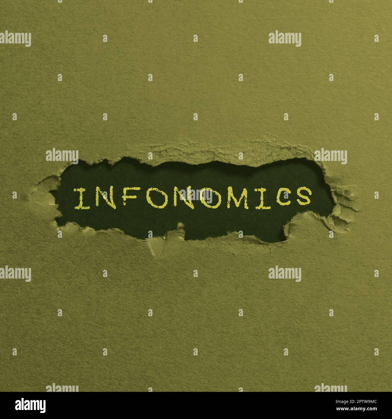 Conceptual caption Infonomics, Business approach visual image used to ...