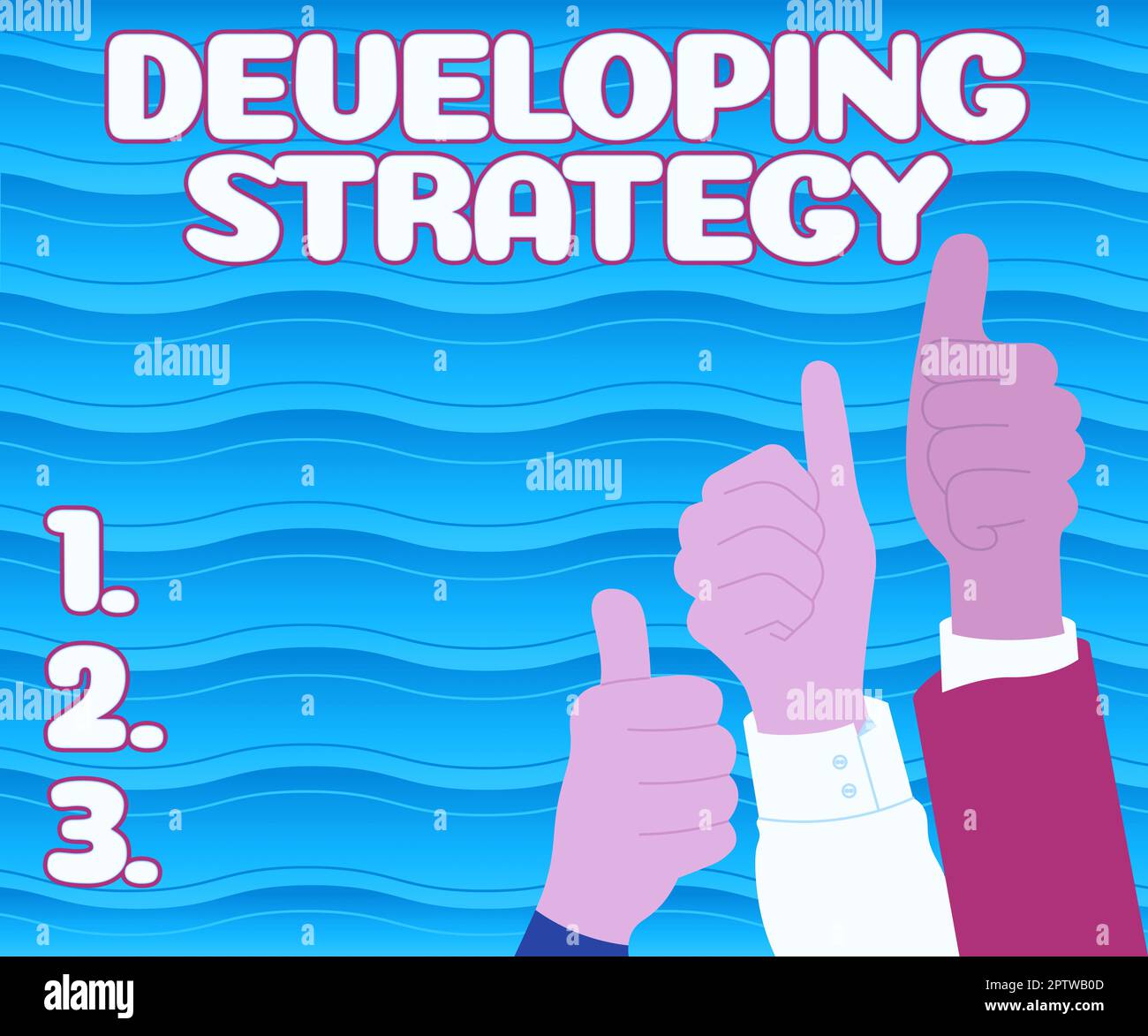 Text showing inspiration Developing Strategy, Business concept ...