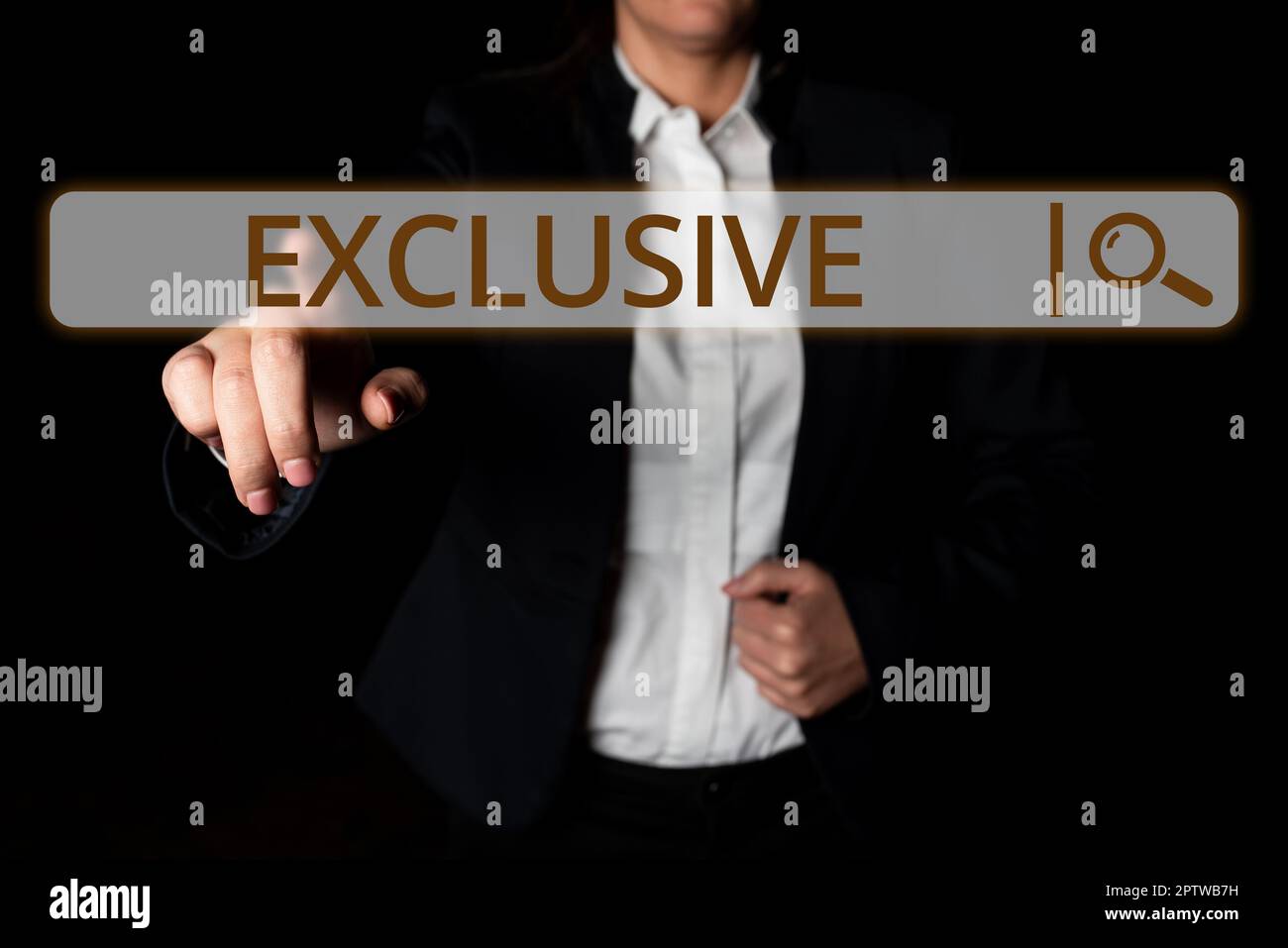 Conceptual caption Exclusive, Internet Concept limiting or limited to ...