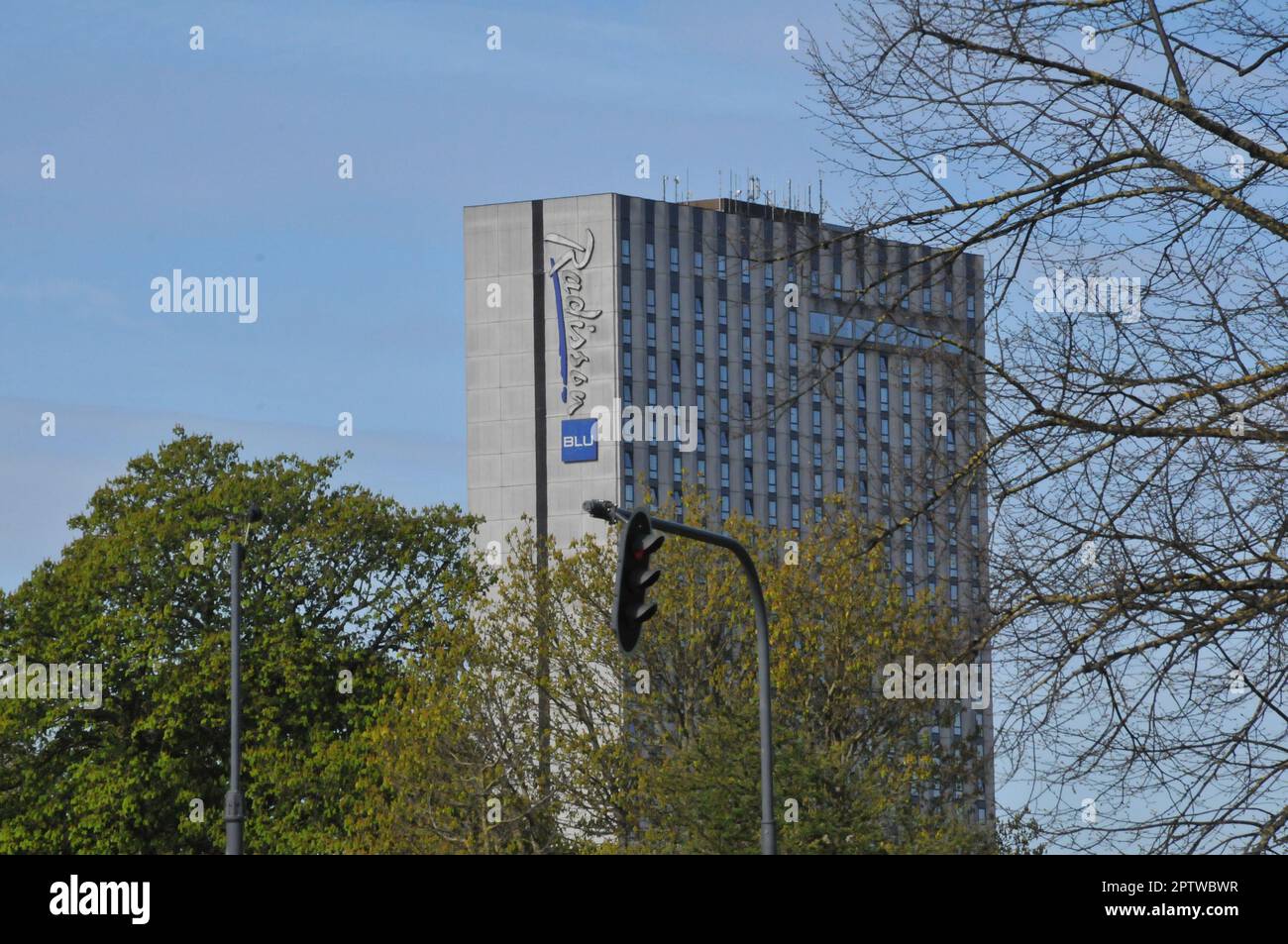 Copenhagen /Denmark/28 April 2023/View Radisson blu hotel on amager in ...
