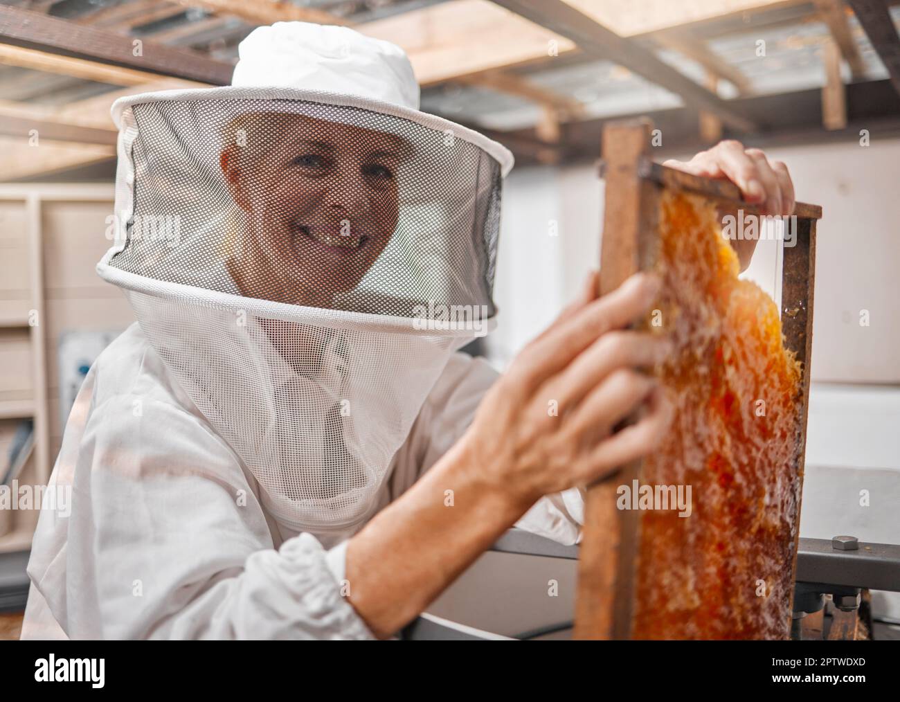 Lady beekeeper hi-res stock photography and images - Alamy