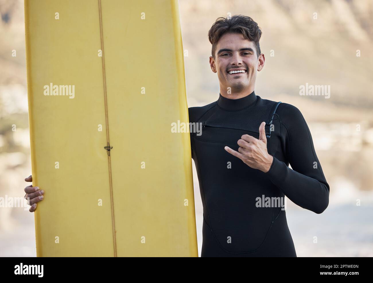 Surfer hand sign hi-res stock photography and images - Alamy