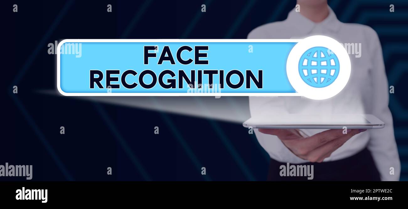 Handwriting Text Face Recognition Business Concept Ability Of A Computer To Scan And Recognize