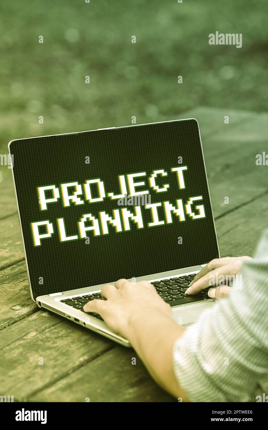 Conceptual caption Project Planning, Business idea plan and ...