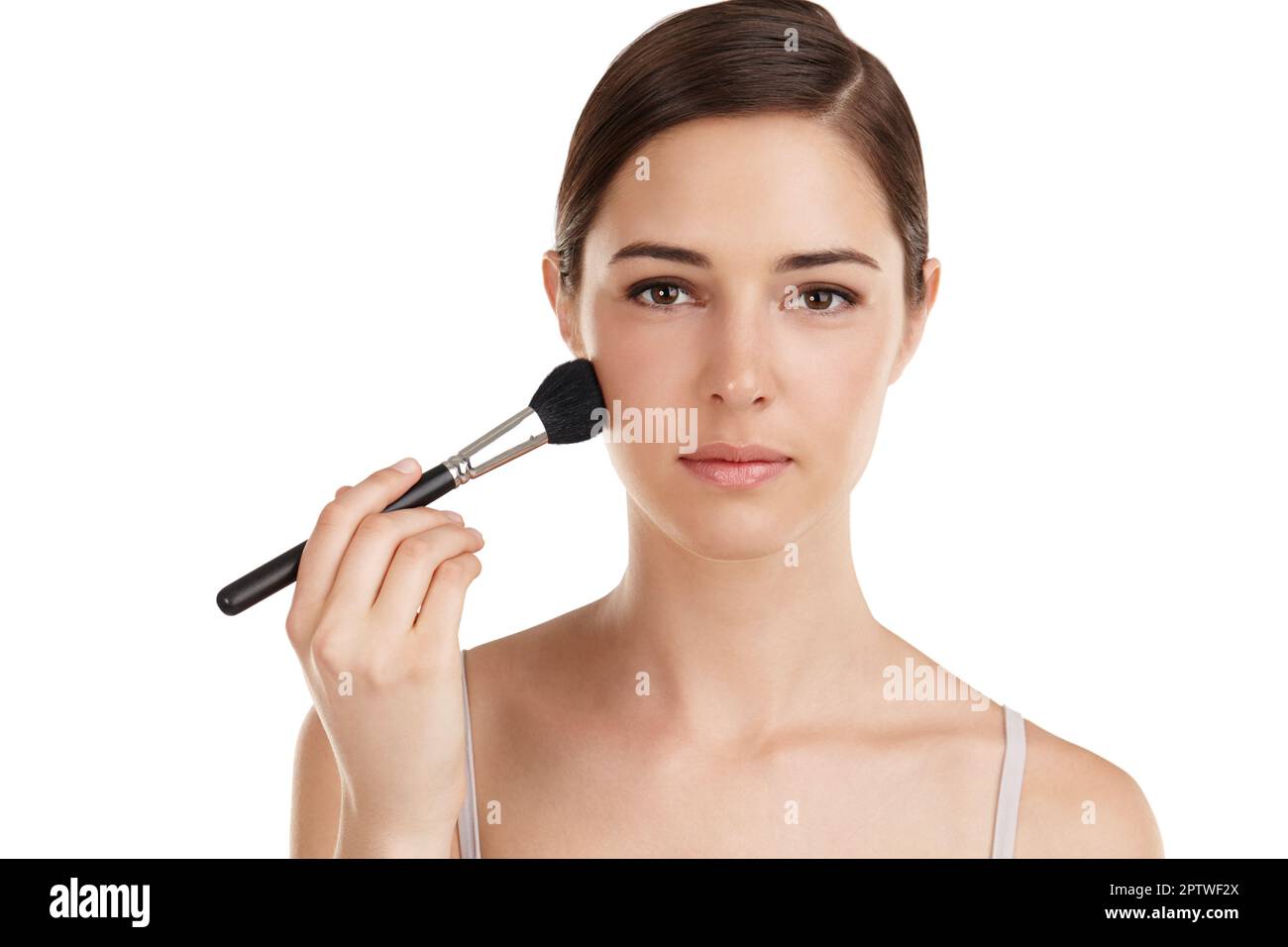 Rosy Cheeks Upon A Gorgeous Face Cropped Portrait Of A Beautiful Young