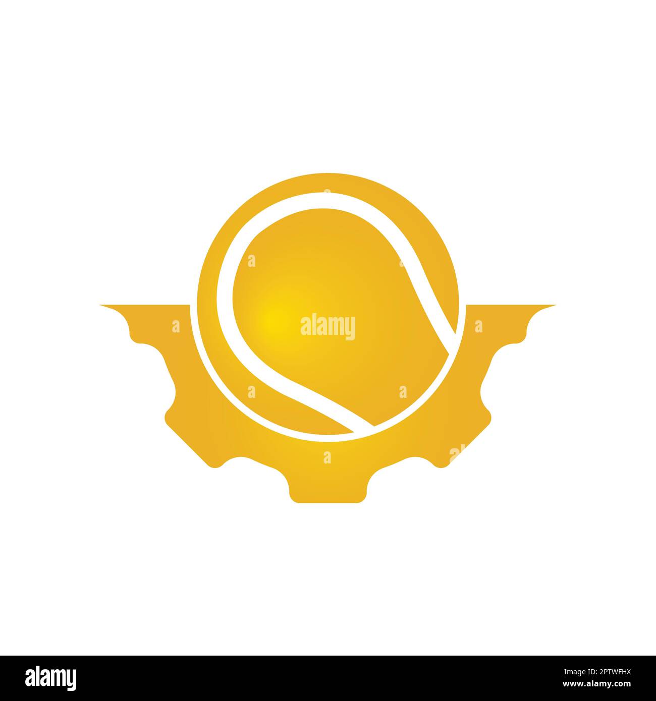 Tennis Gear vector logo design template. Unique tennis and industrial ...