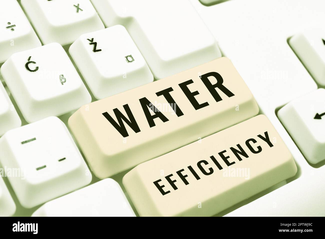 Handwriting text Water Efficiency, Concept meaning reduce water wastage ...
